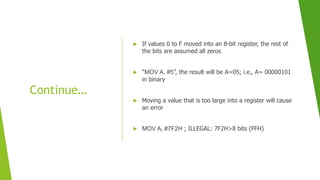lecture 2 coal assembly language lecture | PPTX