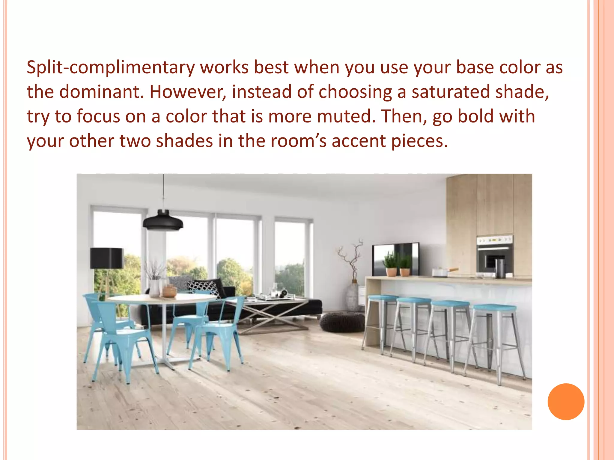 Colors in interior design | PPTX