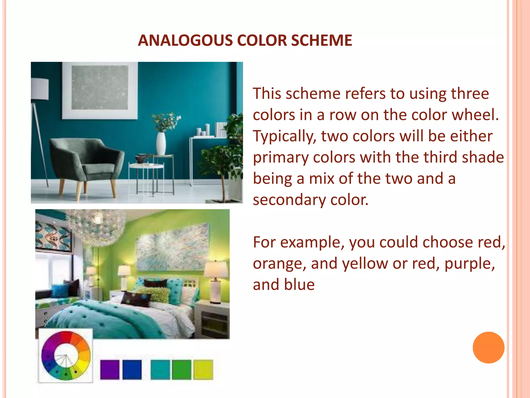 Colors in interior design | PPTX
