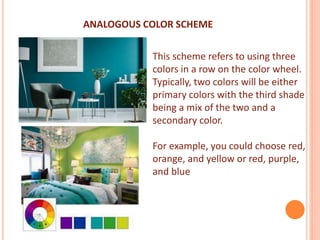 Colors in interior design | PPTX