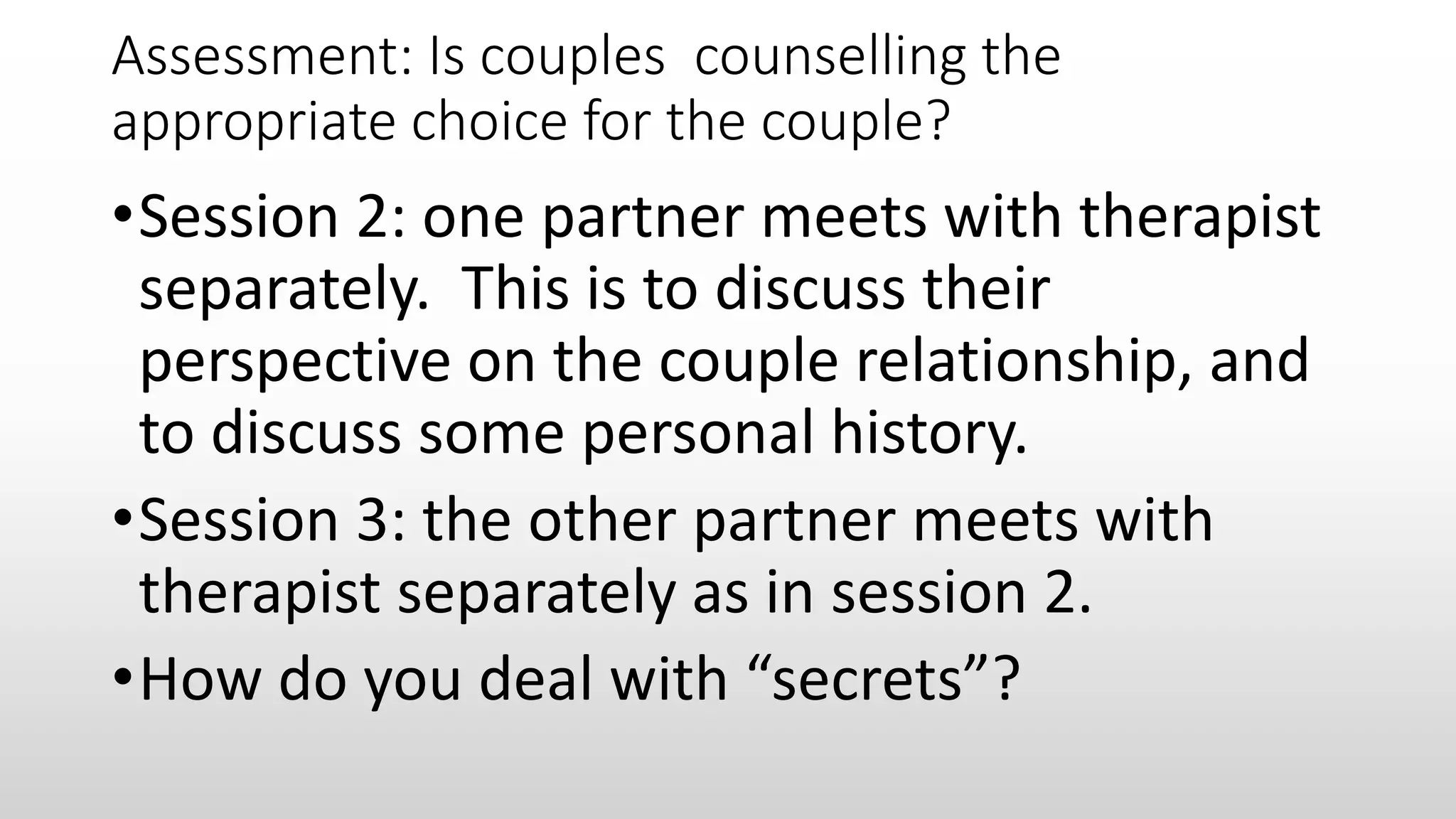 Lecture 2 Couple assessment: common problems experienced by couple | PPTX