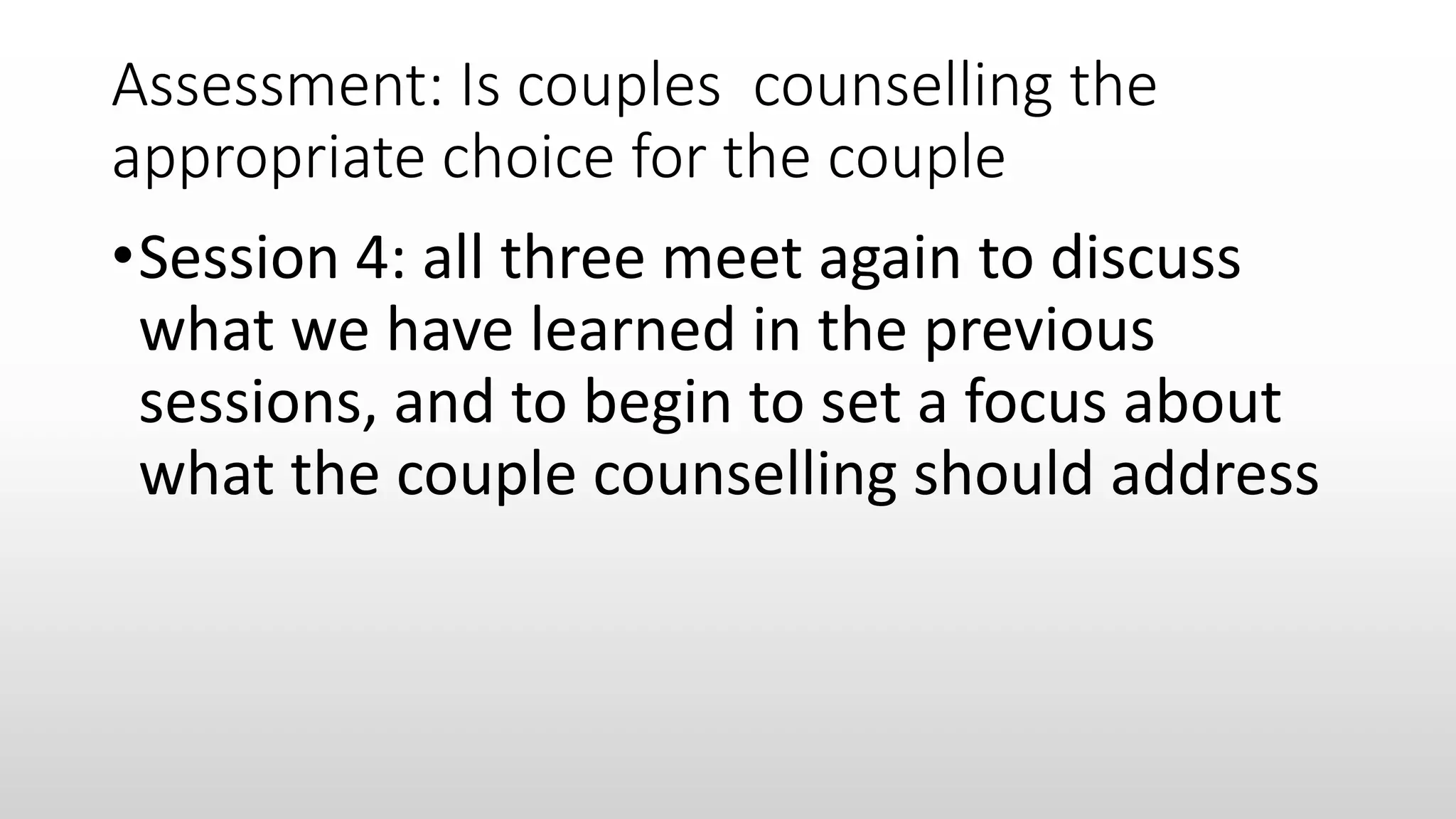 Lecture 2 Couple assessment: common problems experienced by couple | PPTX