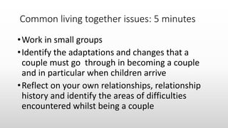 Lecture 2 Couple assessment: common problems experienced by couple | PPTX