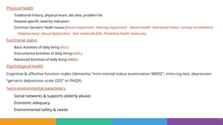 lecture 2_Comprehensive geriatric assessment and multidisciplinary team ...