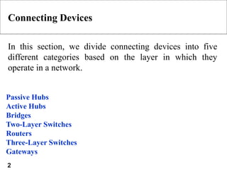Lecture 2 Connecting LANs, Backbone Networks, and Virtual LANs.ppt