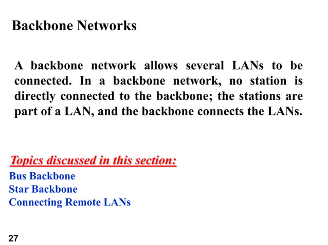 Lecture 2 Connecting LANs, Backbone Networks, and Virtual LANs.ppt