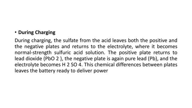 Lecture 2 construction of lead acid battery 2 | PPTX | Chemistry | Science