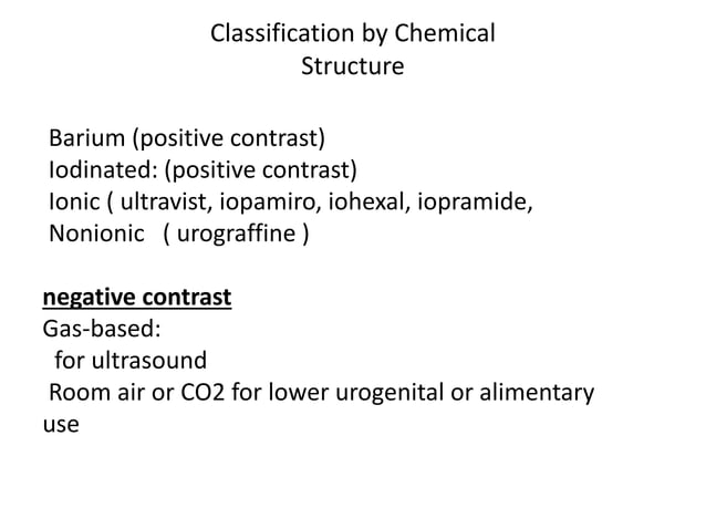 Lecture 2 contrast material | PPTX | Chemistry | Science