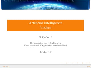 Divide&Conquer & Dynamic Programming | PDF