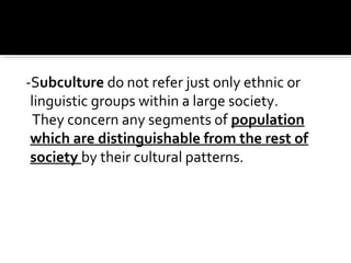 Culture and Society | PPT
