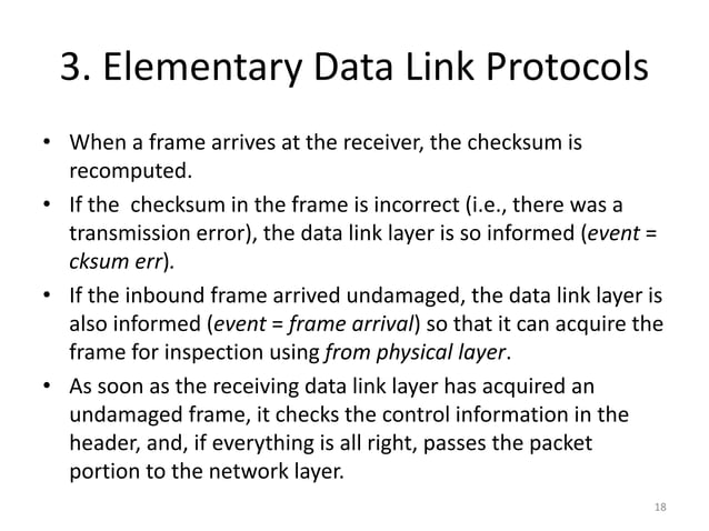 Lecture 2 data link layer 1 v1 | PPT