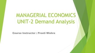 Lecture 2 Demand Analysis.pptx. Notes for students | PPT