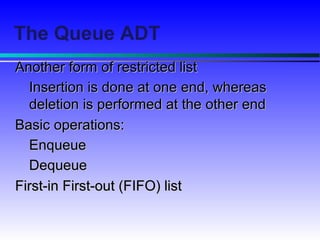 Lecture 2d queues | PPT