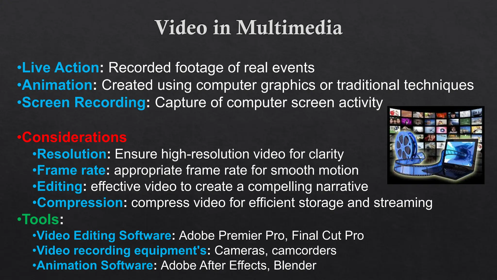 Elements in Multimedia Systems for BTech | PDF