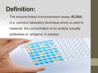 Elisa and Its types | PPTX