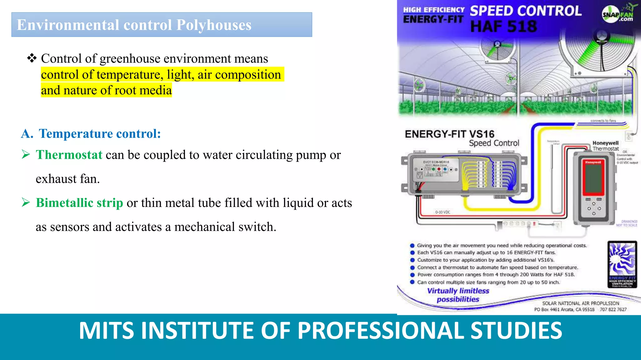 Environmental Control IN GREEN HOUSE | PPTX