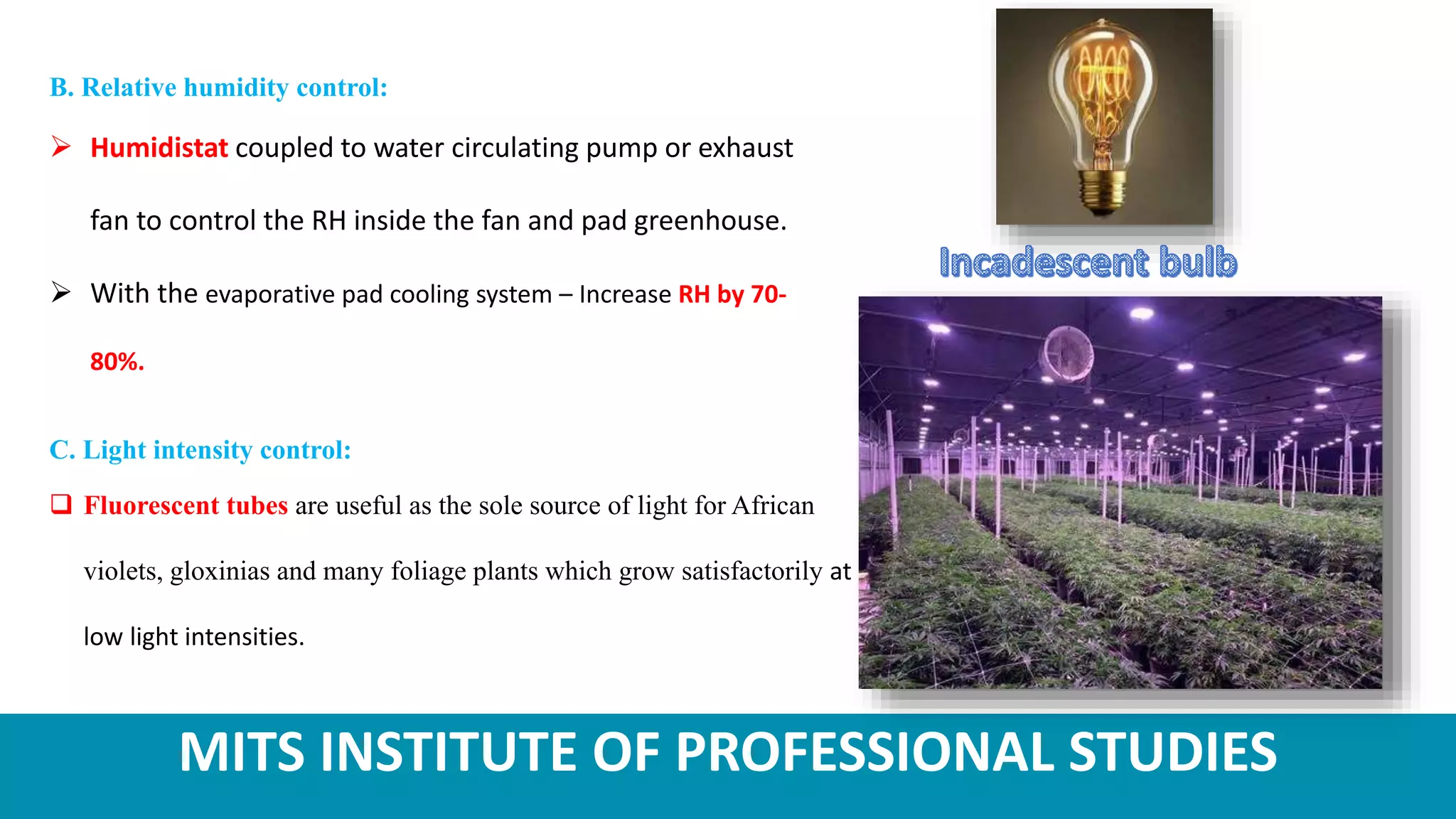 Environmental Control IN GREEN HOUSE | PPTX