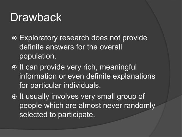 Lecture#2 Exploratory Research (Types of Research) | PPT