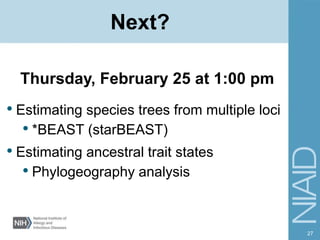 BEAST: Time-stamped data and population dynamics | PPT