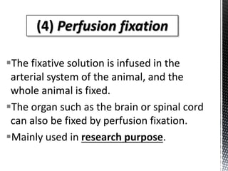 Principles, Methods and Types of Fixatives | PPTX