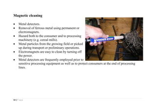 Lecture 2 food engineering operations fe503 cleaning handout 12-10-13 | PPT