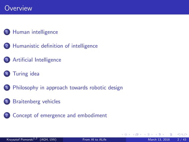 From embodied Artificial Intelligence to Artificial Life | PDF | Artificial Intelligence ...