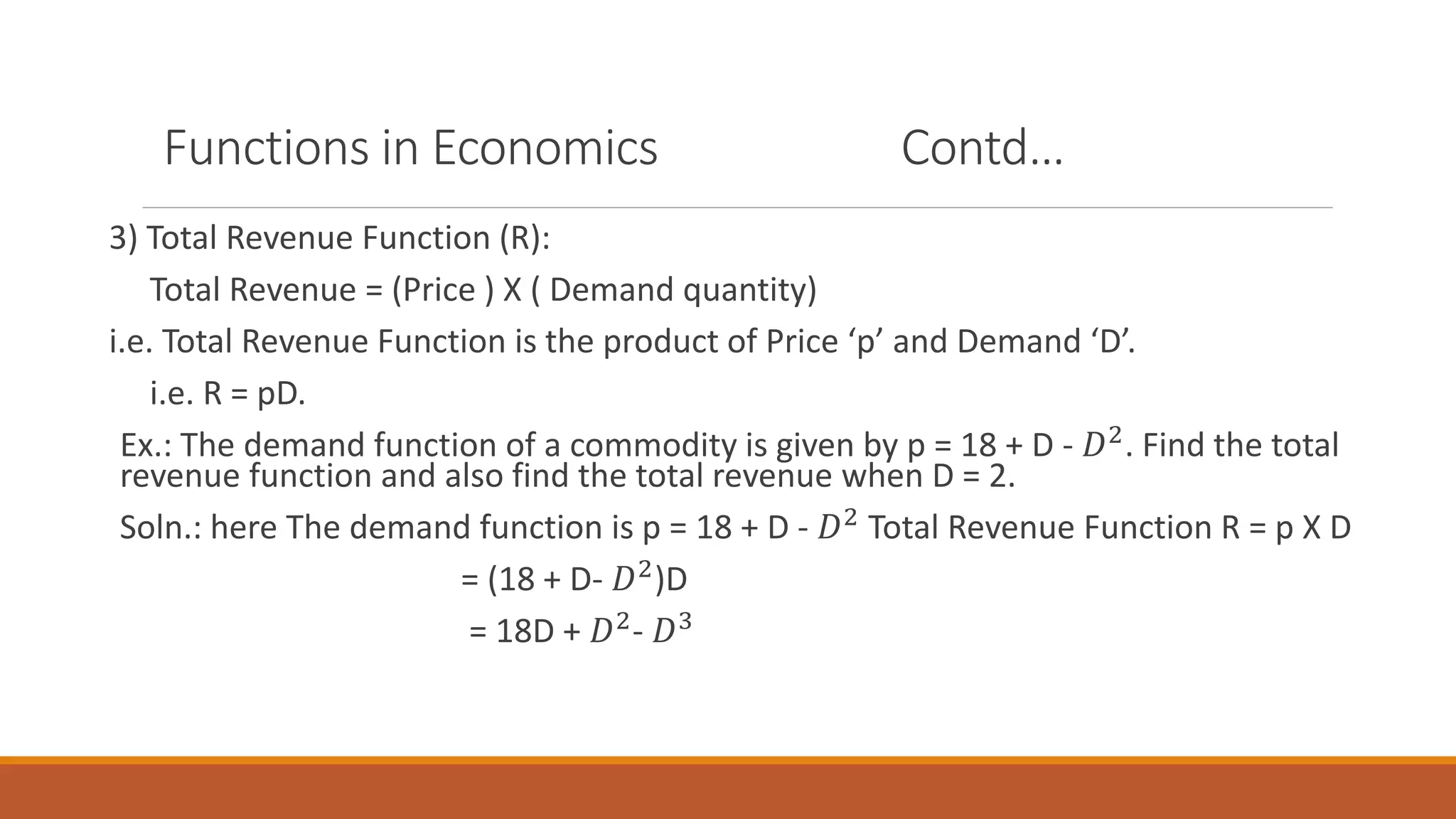 Lecture 2 Functions in Economics I.pdf | Business | Business and Finance