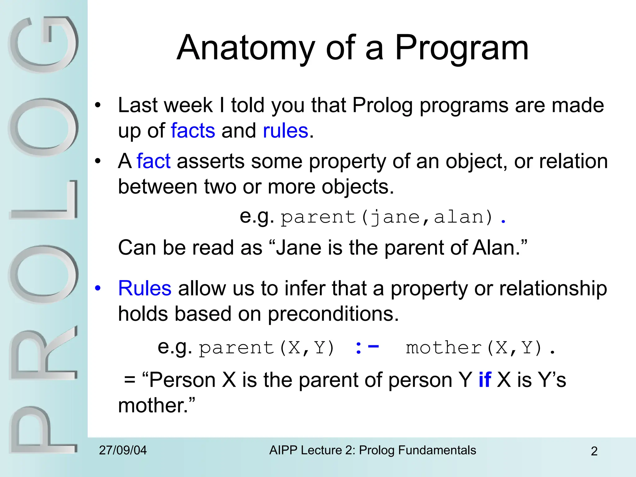 Prolog fundamentals for beeginers in windows.ppt