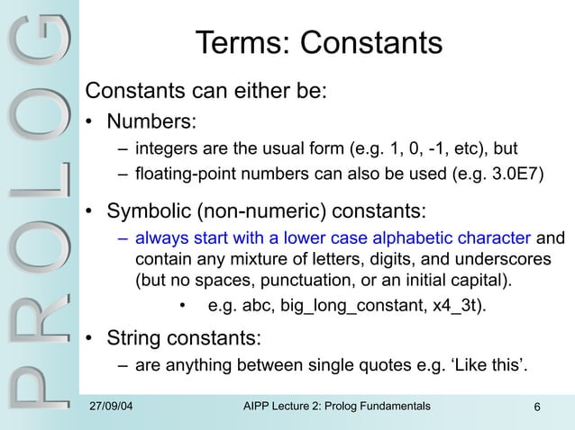 Prolog fundamentals for beeginers in windows.ppt