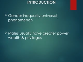 lecture 2 GENDER AND SOCIALISATION & GENDER INEQUALITY.ppt
