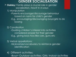 lecture 2 GENDER AND SOCIALISATION & GENDER INEQUALITY.ppt
