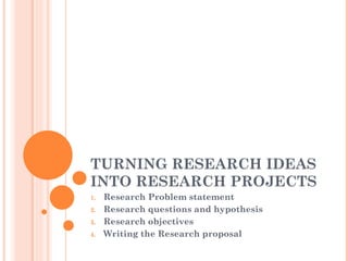 Lecture 2 generating the research idea | PPT
