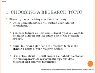 Lecture 2 generating the research idea | PPT