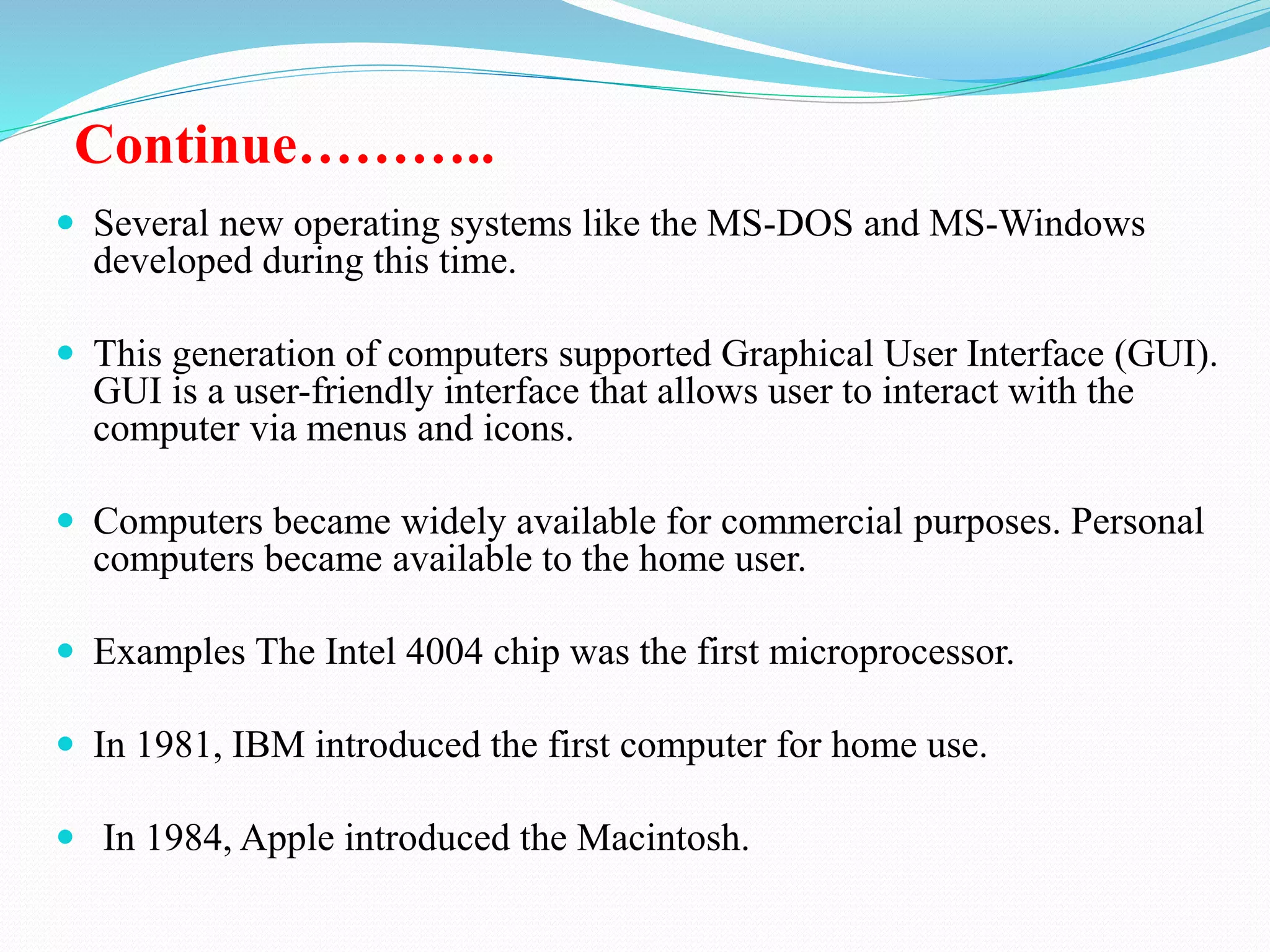 Lecture 2 generations | PPTX