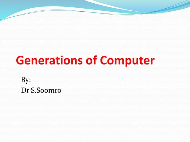 Lecture 2 generations | PPT