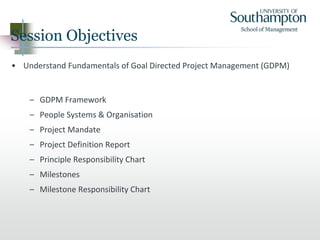 Goal directed project management | PPTX