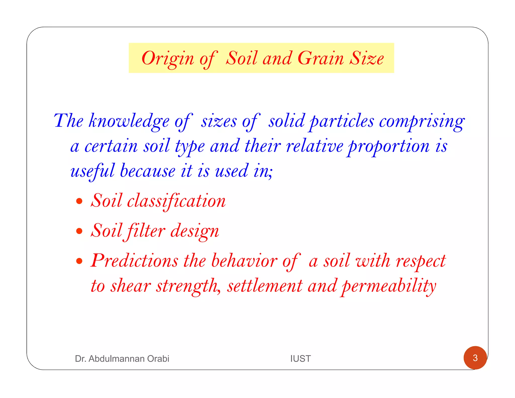Lecture 2 grain size distribution | PDF