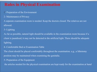 lecture 2 health assessment physical examination.pptx | Digestive ...