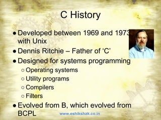 Lecture 2 history_of_c | PDF
