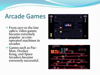 Lecture 2 history of video games (Game Development) | PDF