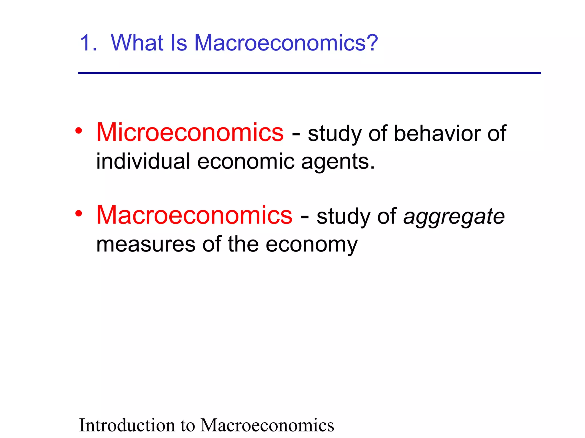 Lecture # 2 @ ibt macroeconomics goals) | PPT