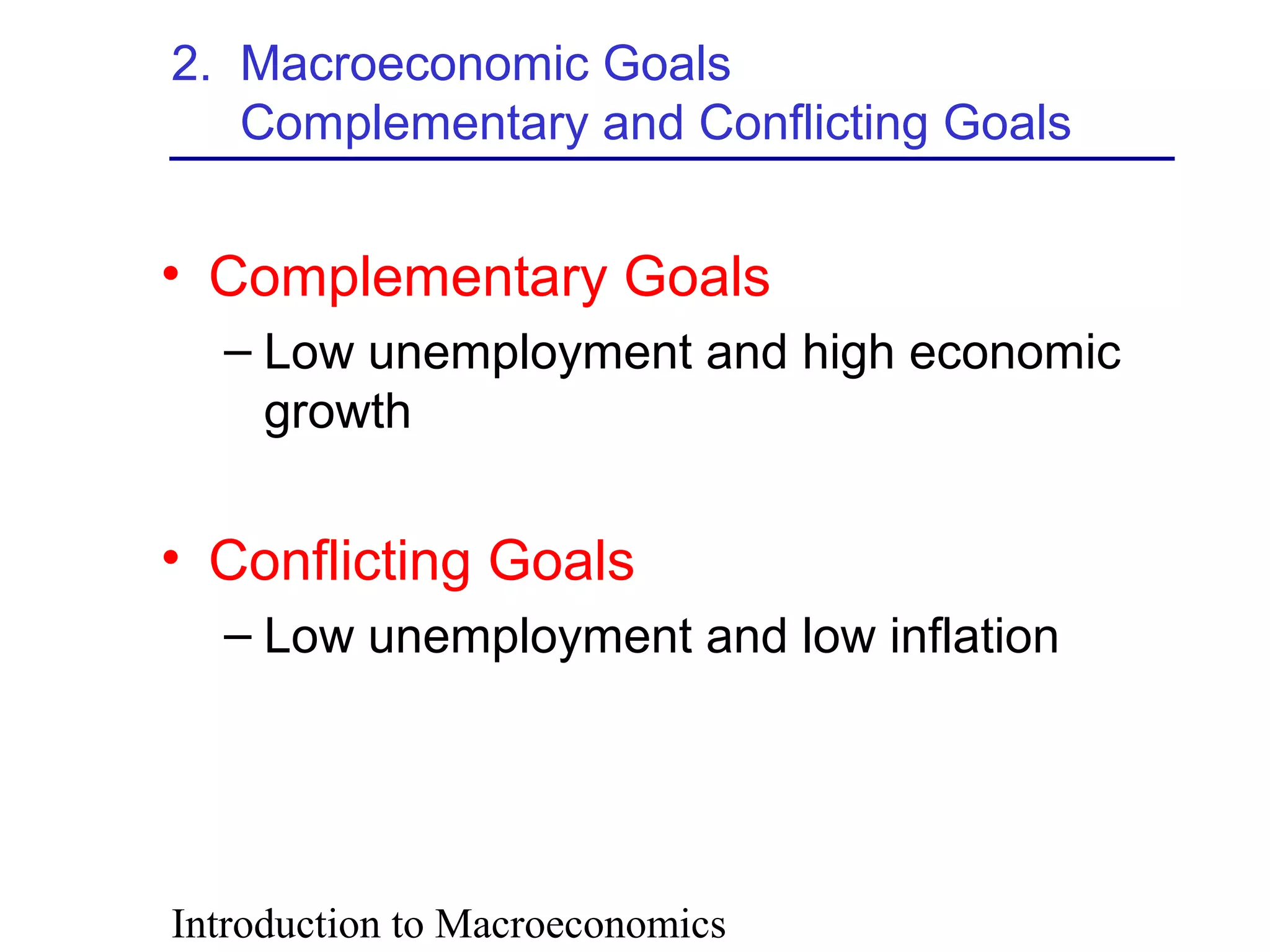 Lecture # 2 @ ibt macroeconomics goals) | PPT