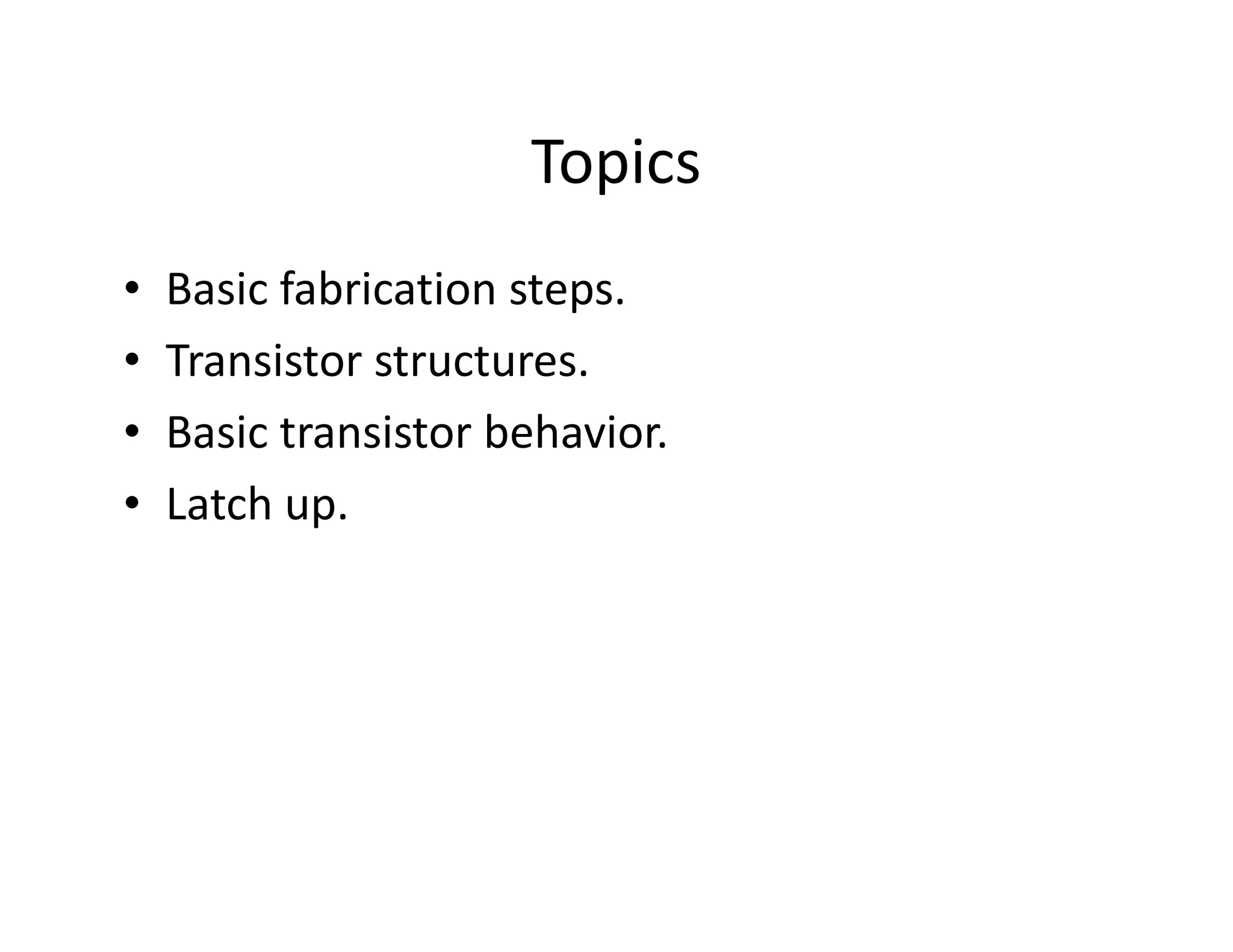 Lecture 2 ic fabrication processing & wafer preparation | PDF