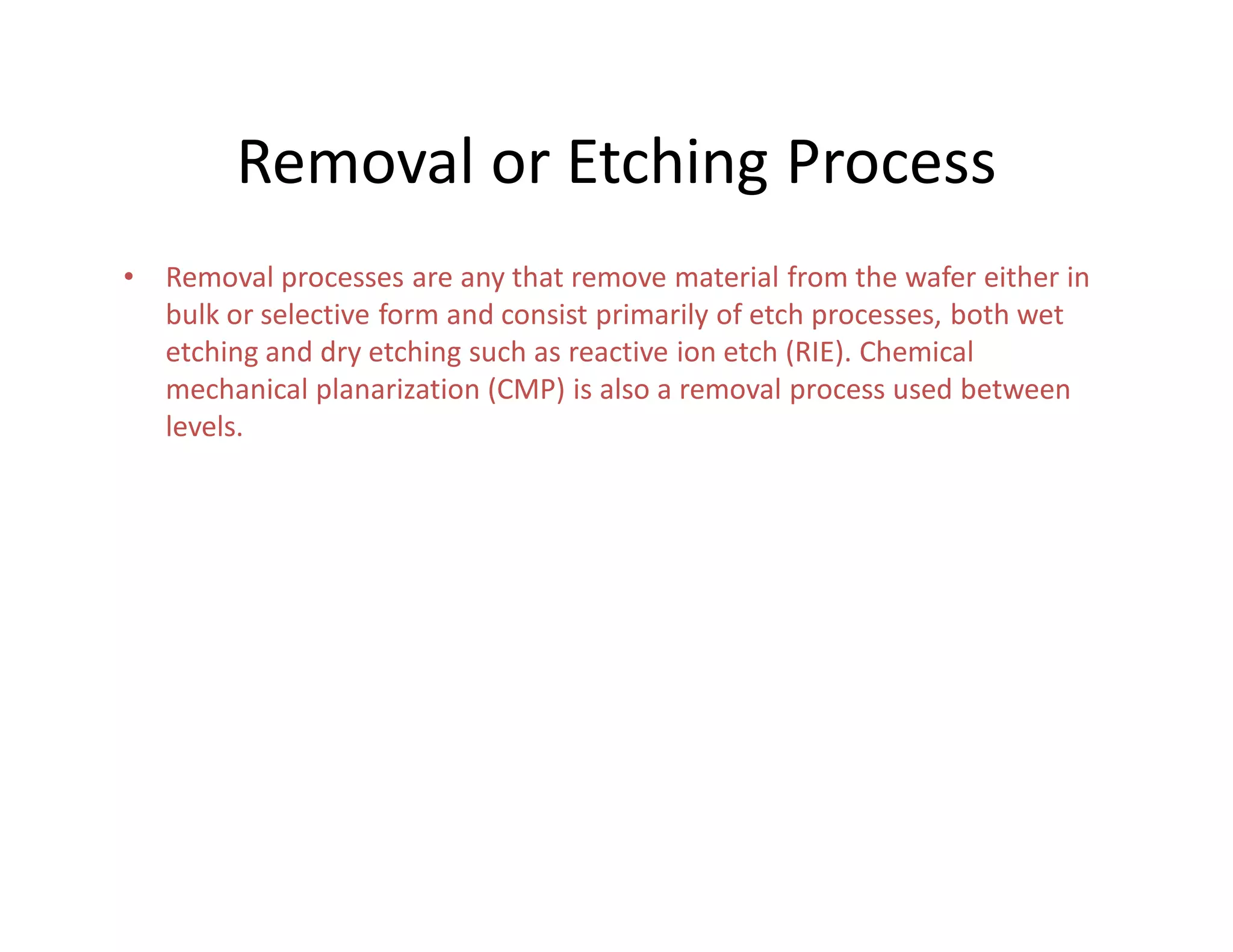Lecture 2 ic fabrication processing & wafer preparation | PDF