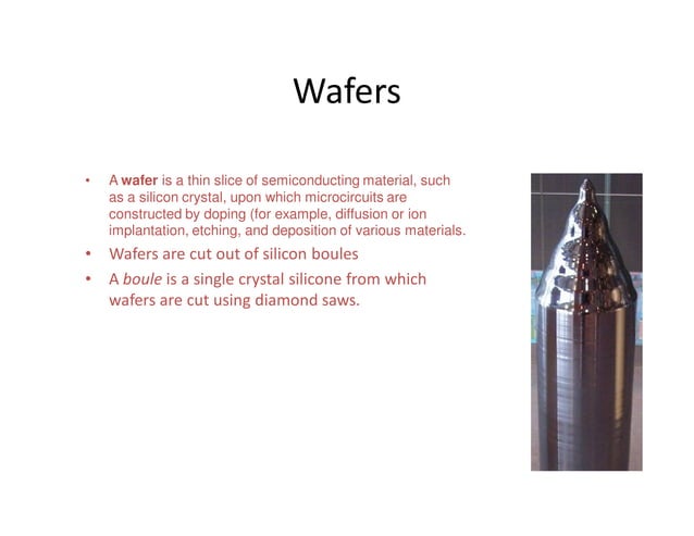 Lecture 2 ic fabrication processing & wafer preparation | PDF ...