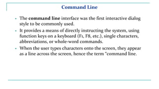 Human computer interaction chapter 2 interaction Styles.pptx