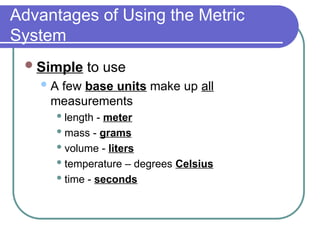 Lecture 2 Introduction to the Metric System.ppt
