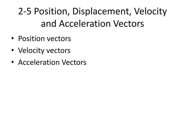 Lecture 2 kinematics | PPT