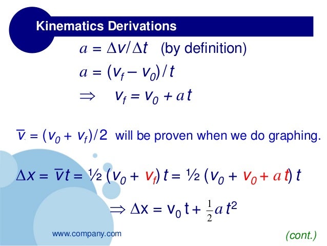 Lecture 2 kinematics