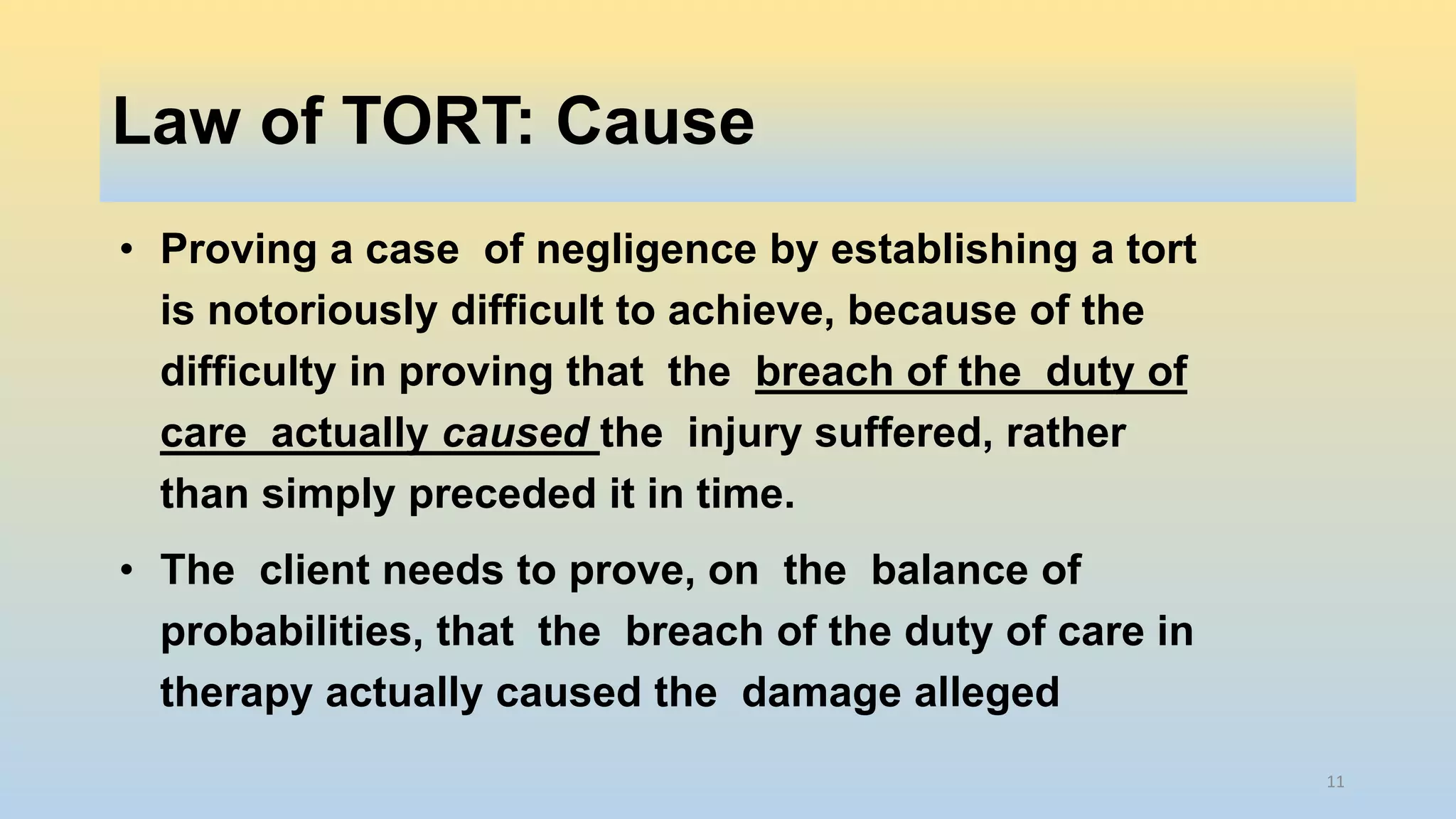 Lecture 2 law of tort | PPTX